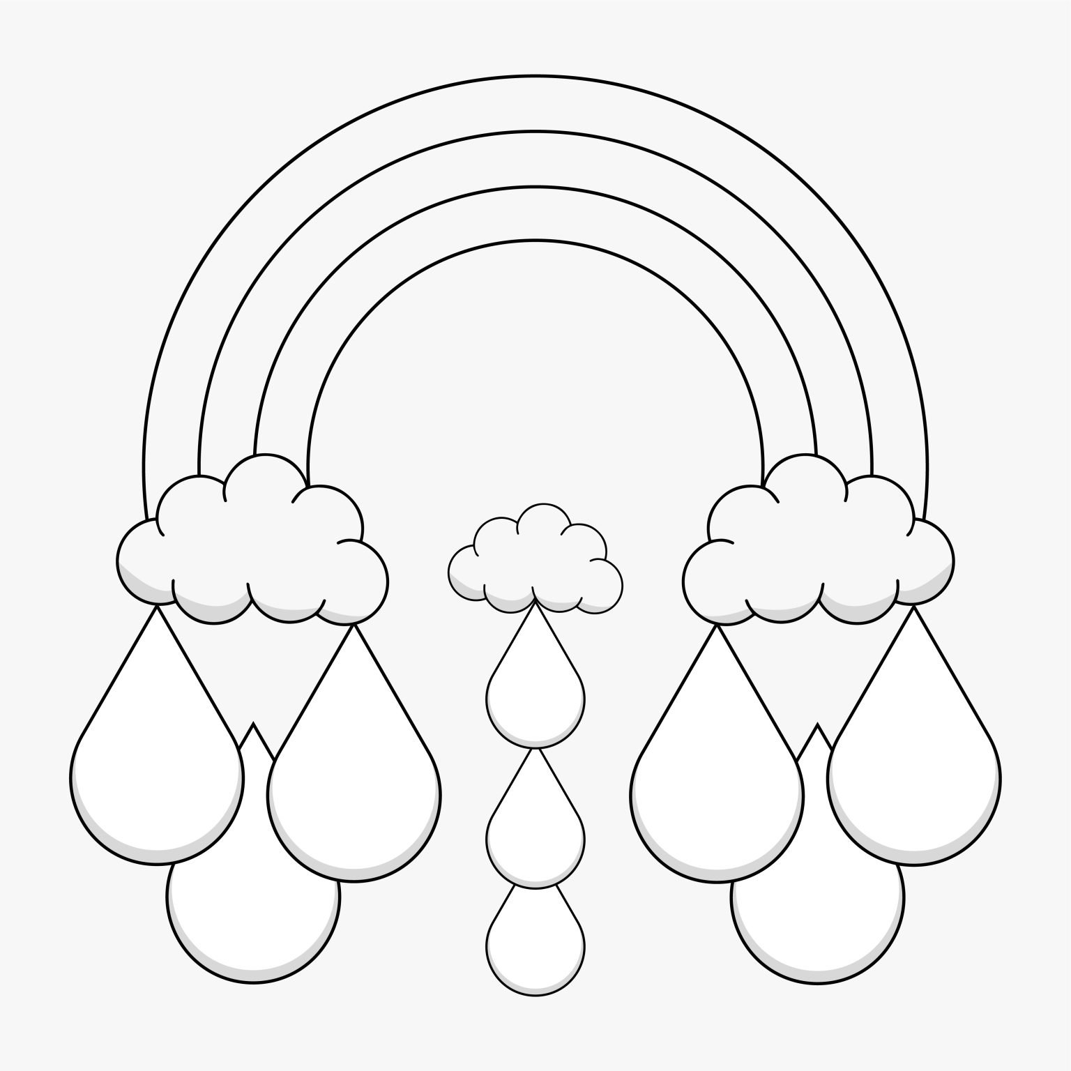 Stunning Free Printable Raindrop Templates to Love