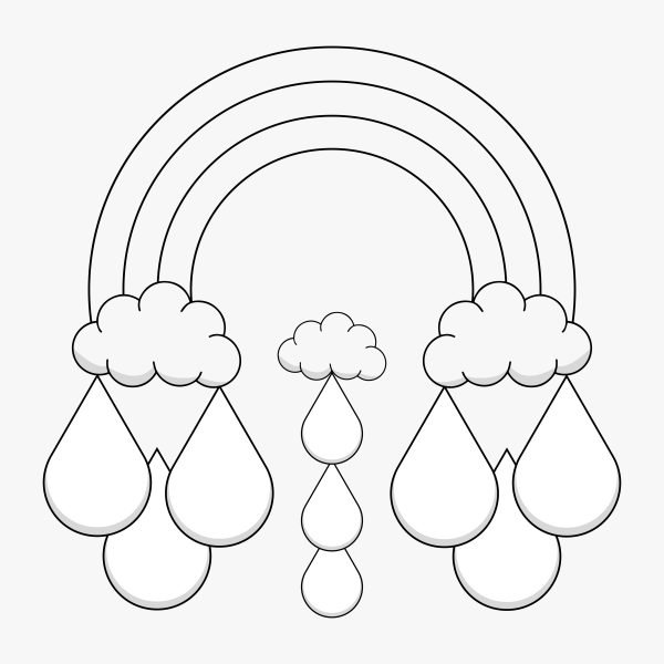 Stunning Free Printable Raindrop Templates to Love