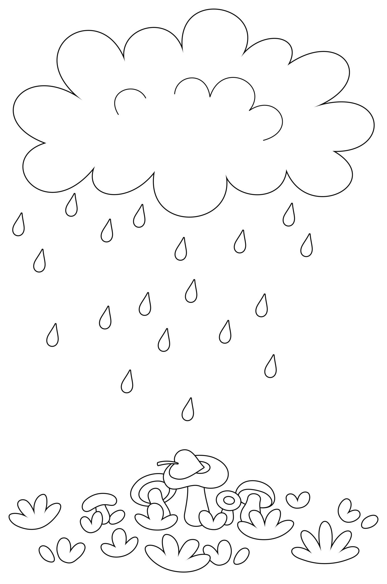 Stunning Free Printable Raindrop Templates to Love