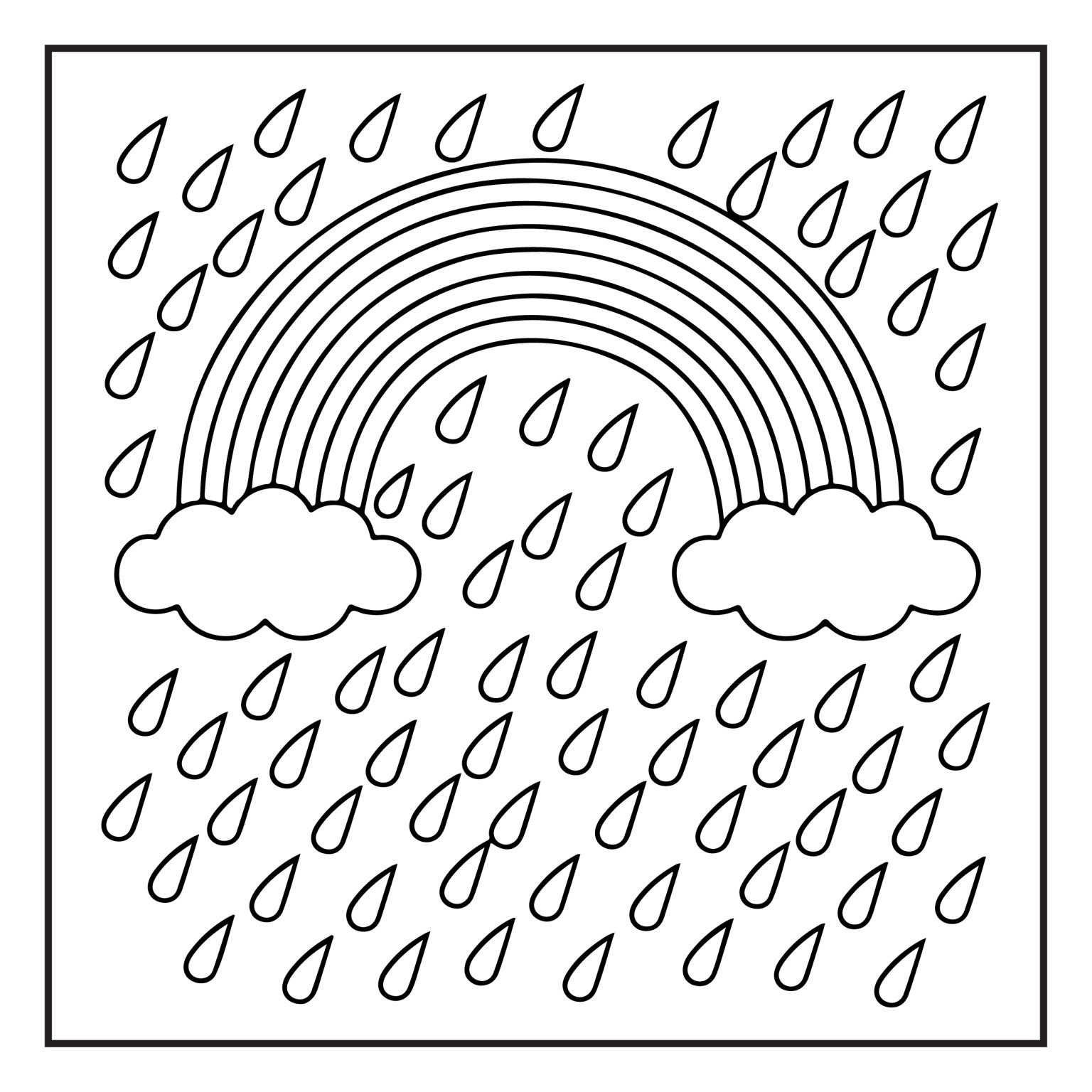 Stunning Free Printable Raindrop Templates to Love