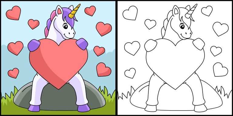 FREE Unicorn Valentine Coloring Pages Grab Your Now!